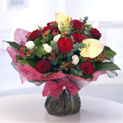 Fire & Ice Aqua Bouquet | Flower Delivery by Rays Florist