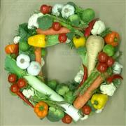 Vegetable Wreath Funeral Tribute - Rays Florist Aldershot