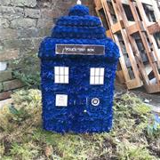 Doctor Who TARDIS Funeral Flowers Tribute Aldershot GU Rays Florist